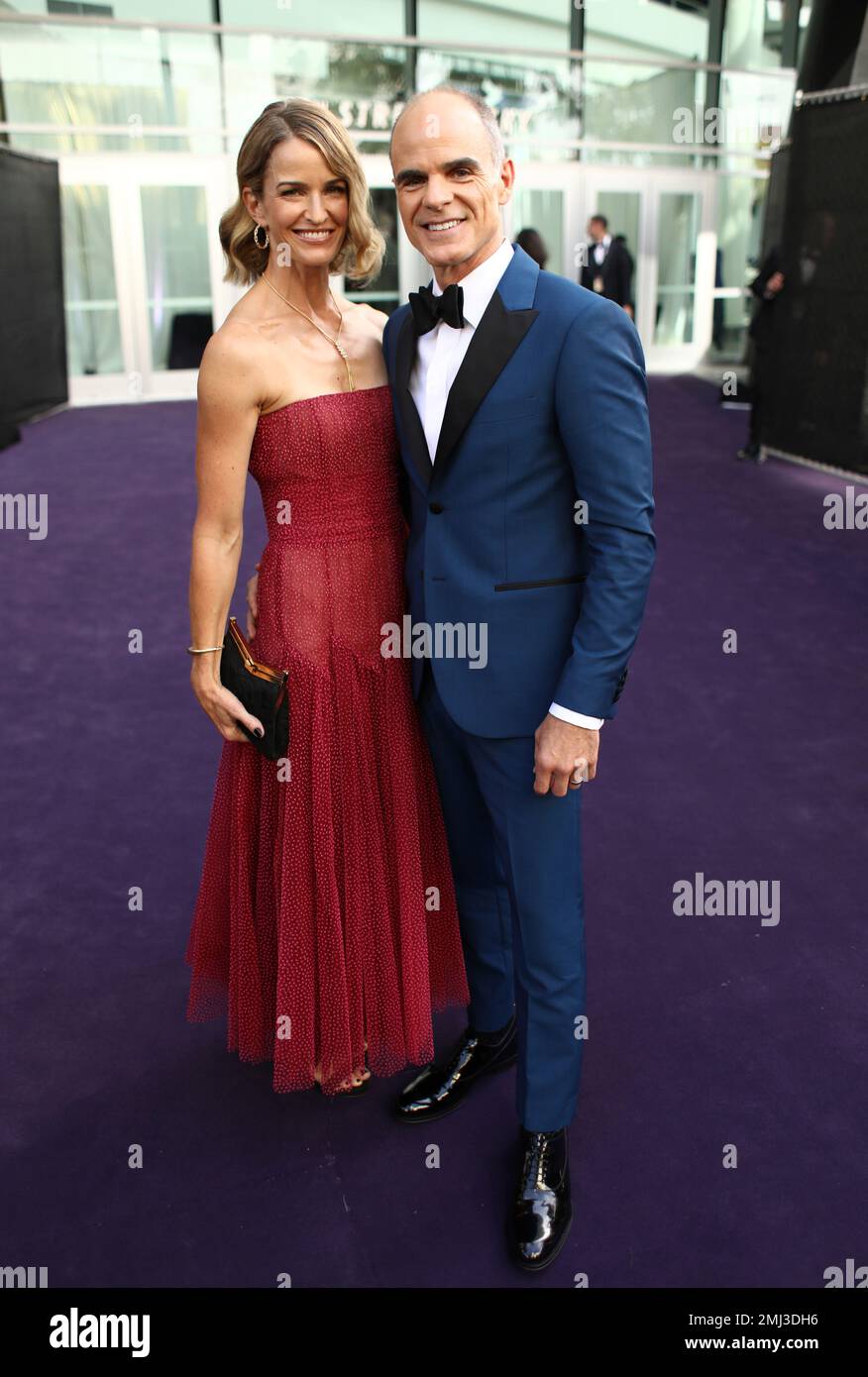 Karyn Kelly, left, and Michael Kelly at the 71st Primetime Emmy Awards ...