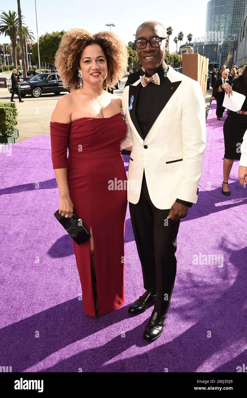 EXCLUSIVE - Don Cheadle, right, and Bridgid Coulter arrive at the 71st ...