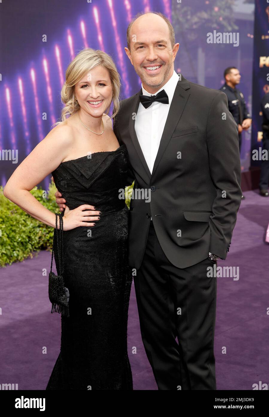 Eric Lange, right, and Lisa Sabatino arrive at the 71st Primetime Emmy ...