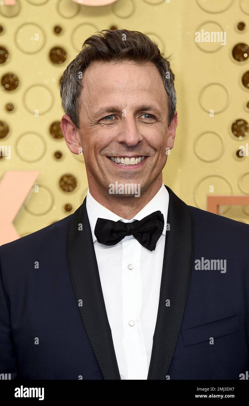 Seth Meyers arrives at the 71st Primetime Emmy Awards on Sunday, Sept ...