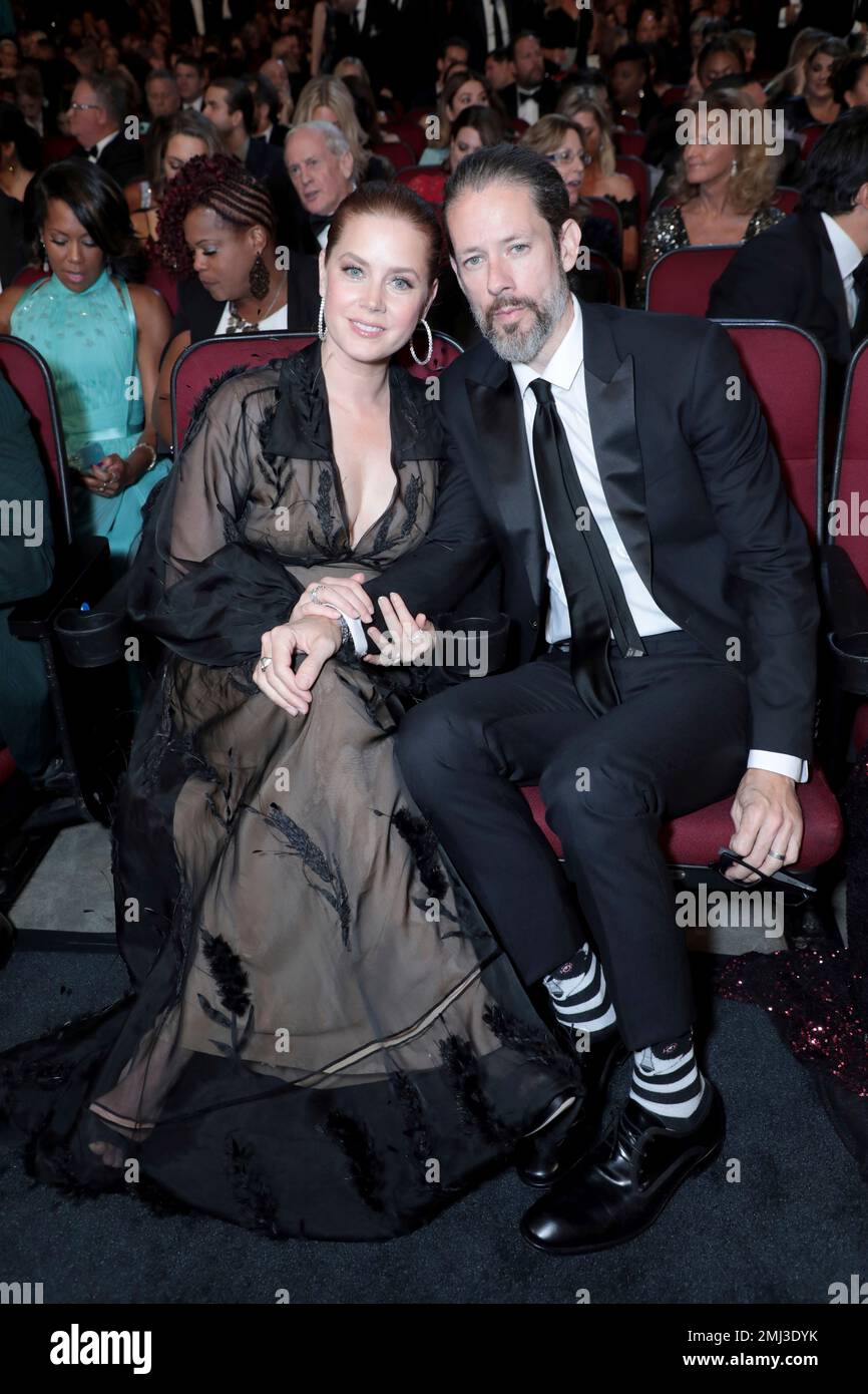 EXCLUSIVE - Amy Adams, left, and Darren Le Gallo pose in the audience ...