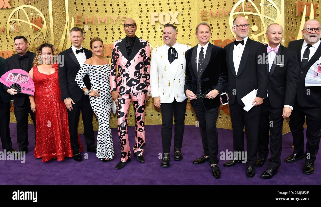 The team from "RuPaul's Drag Race" arrives at the 71st Primetime Emmy ...