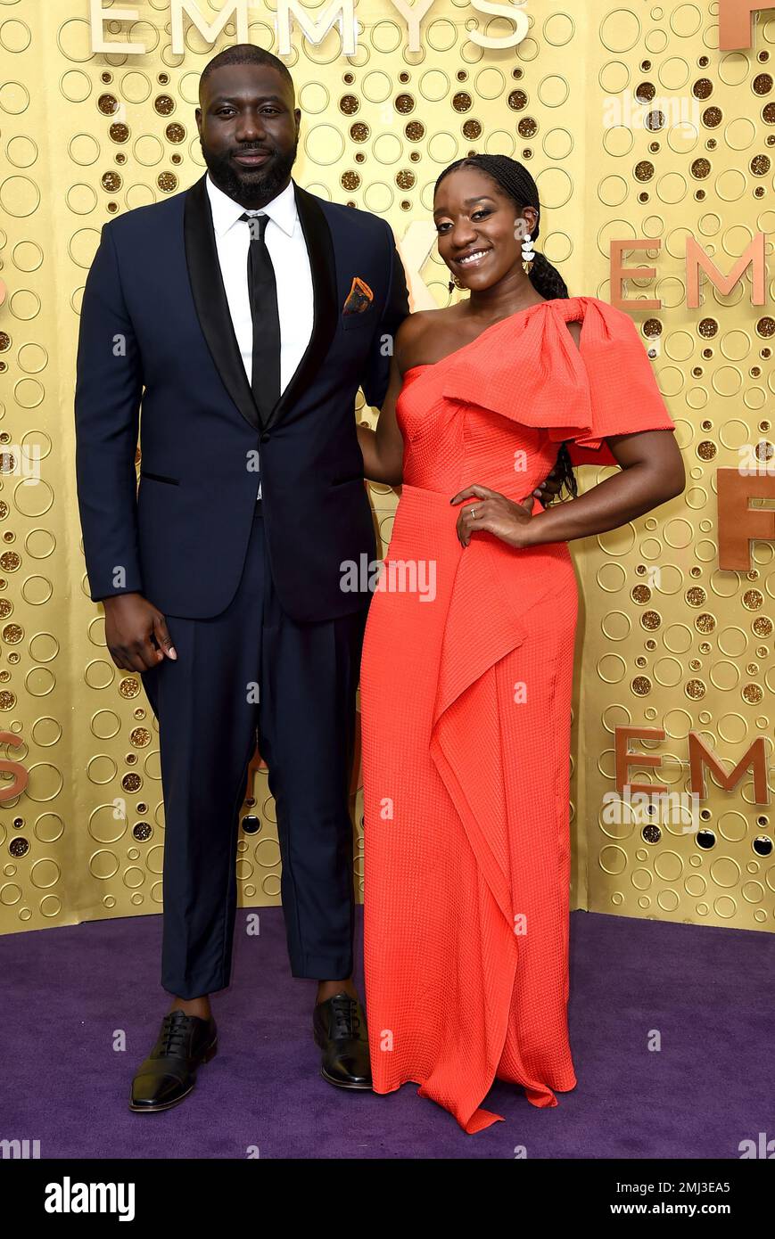 Sherif Alabede, left, and Stacy Osei-Kuffour arrive at the 71st ...