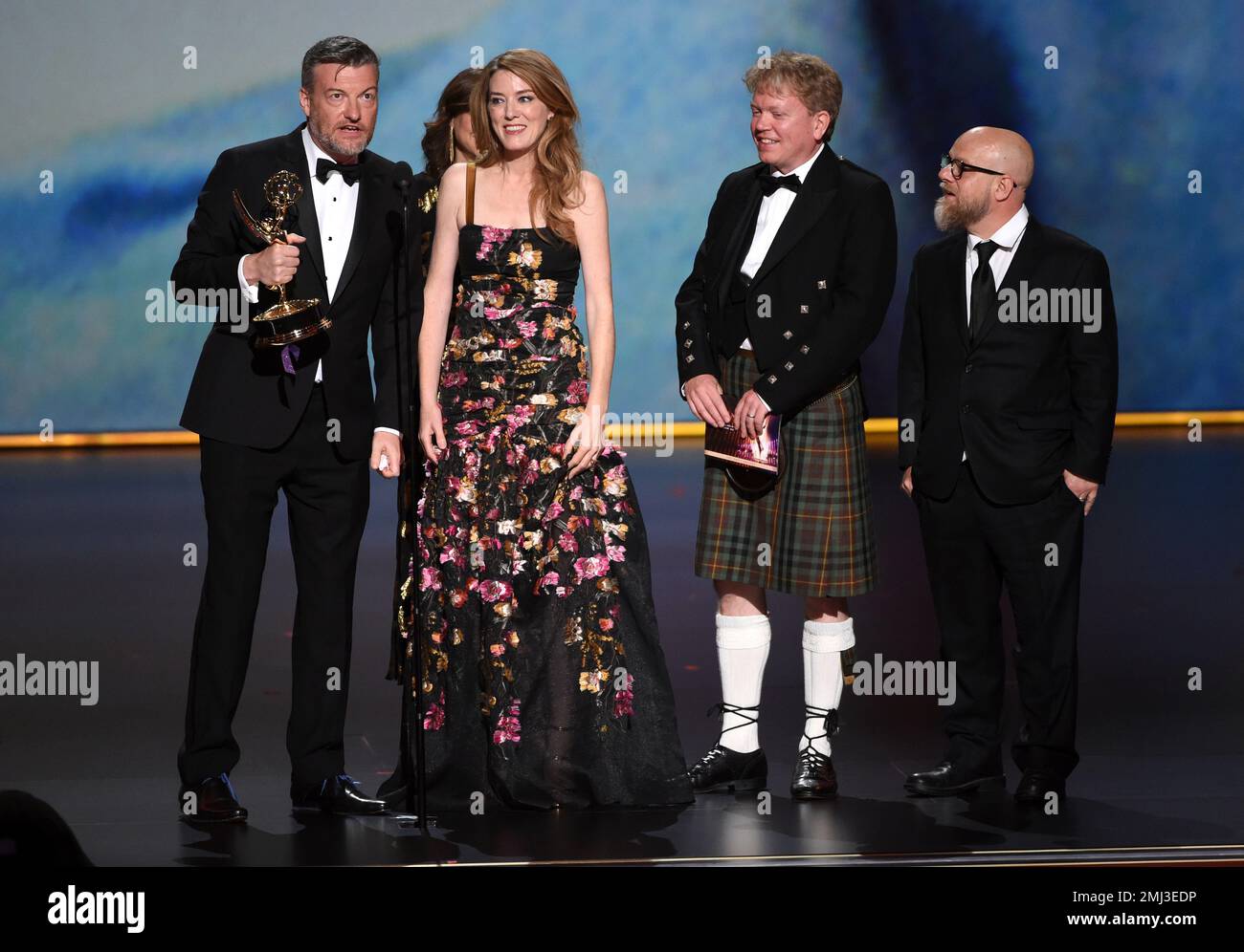 Charlie Brooker, from left, Annabel Jones, Russell McLean and David ...