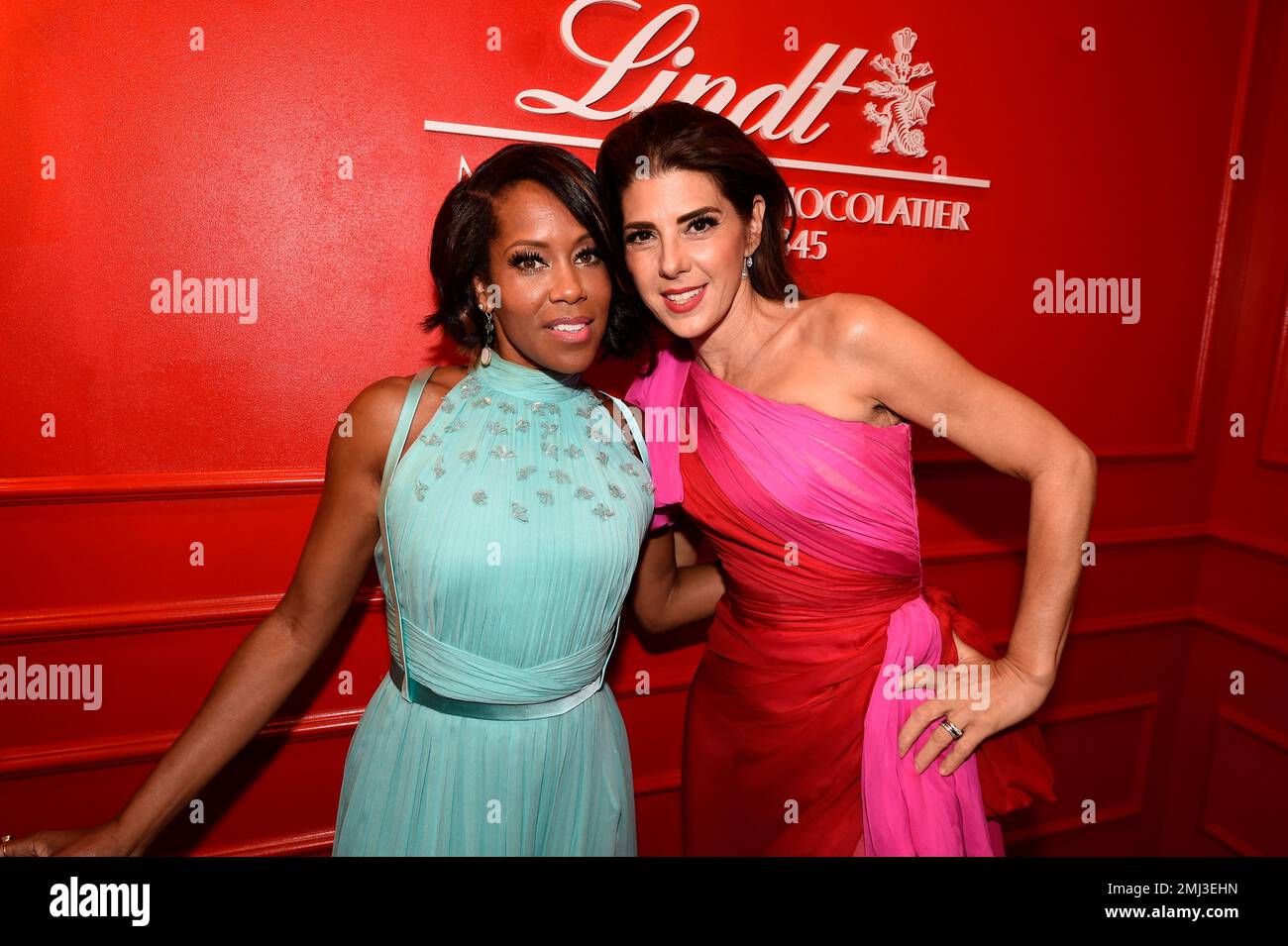 EXCLUSIVE - Regina King and Marisa Tomei in the Lindt Chocolate Lounge ...
