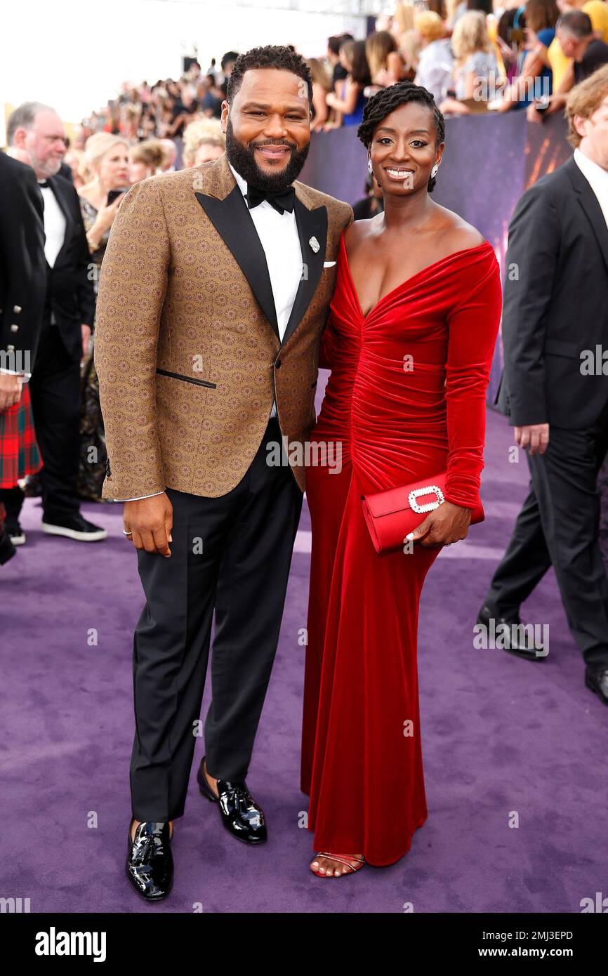 Anthony Anderson, left, and Alvina Stewart arrive at the 71st Primetime ...