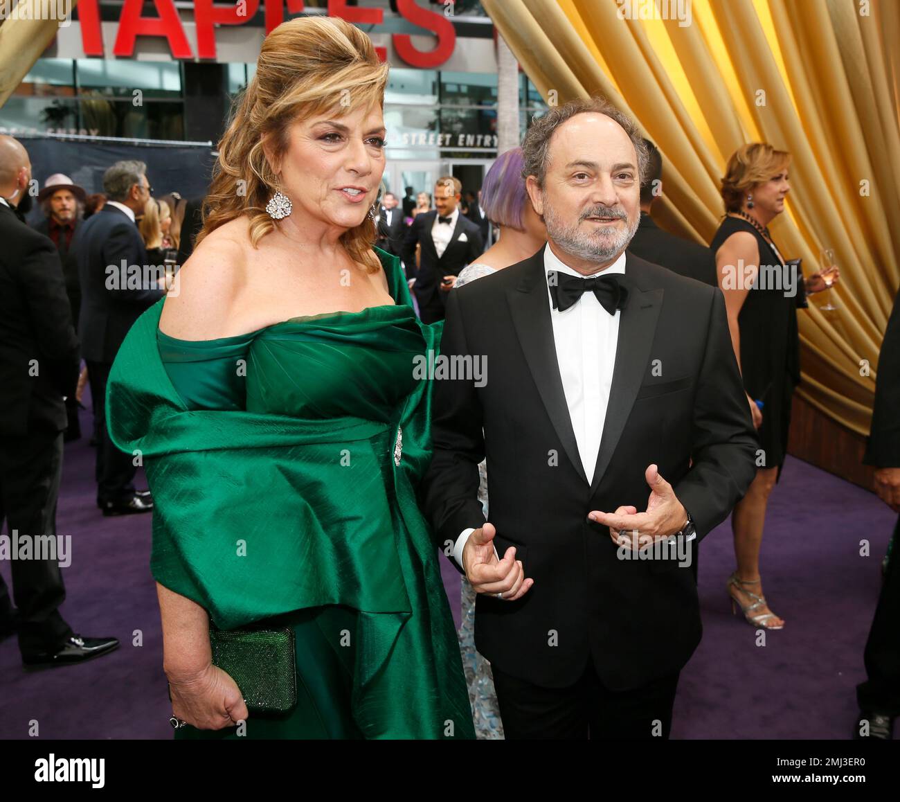 Caroline Aaron, left, and Kevin Pollak arrive at the 71st Primetime ...