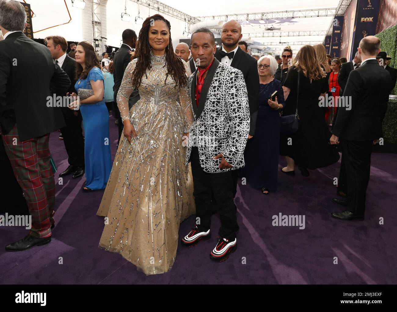 Ava DuVernay and Korey Wise arrive at the 71st Primetime Emmy Awards on ...