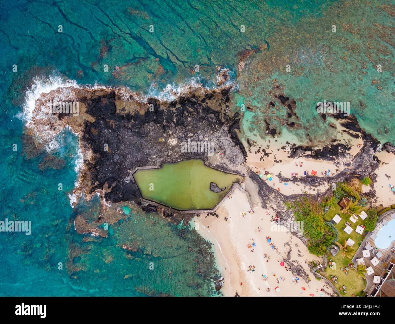 Saint-Gilles, Reunion Island - Boucan Canot beach Stock Photo - Alamy