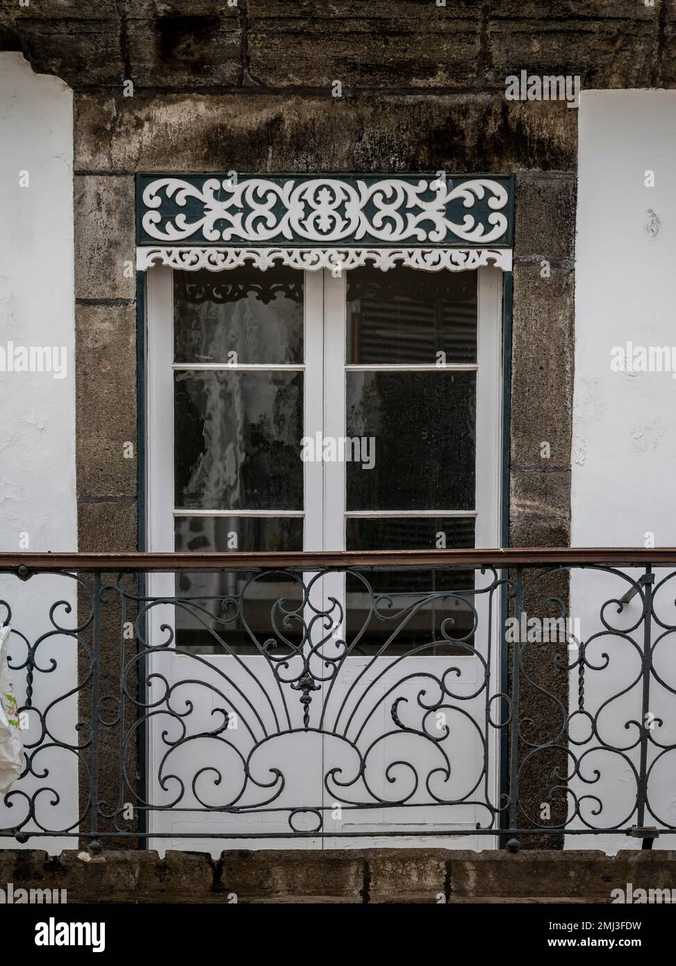House facade, window, Funchal, Madeira, Portugal Stock Photo - Alamy