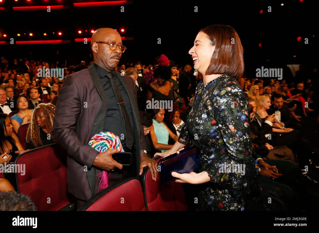 EXCLUSIVE - Courtney B. Vance, left, and Maya Rudolph speak in the ...