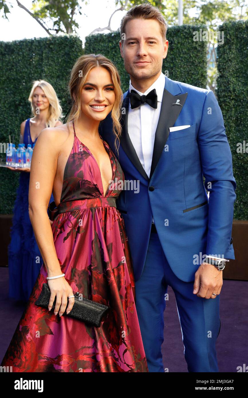 Justin Hartley and Chrishell Stause arrivesat the 71st Primetime Emmy ...