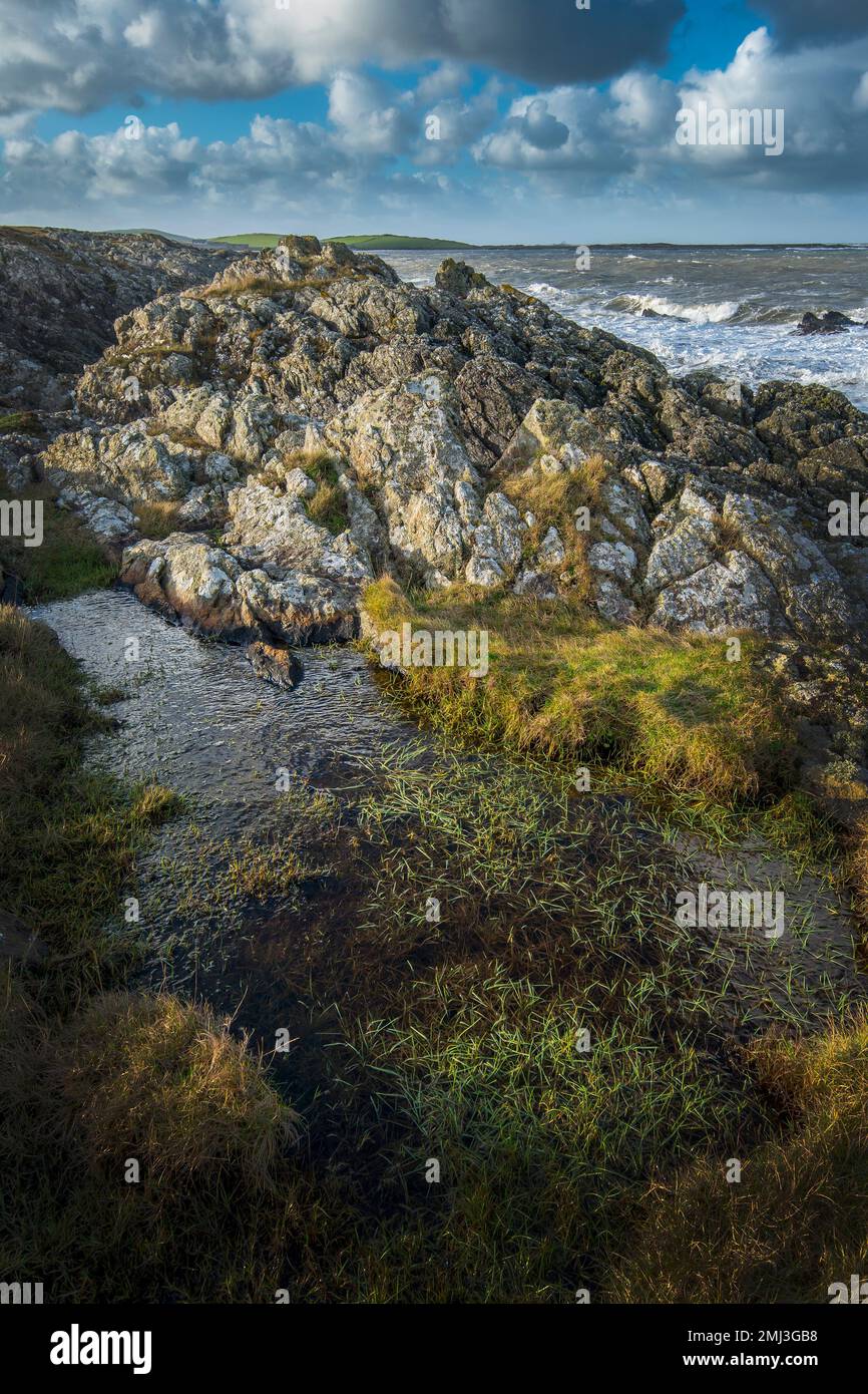 Cemlyn Bay, Anglesey, North Wales Stock Photo - Alamy