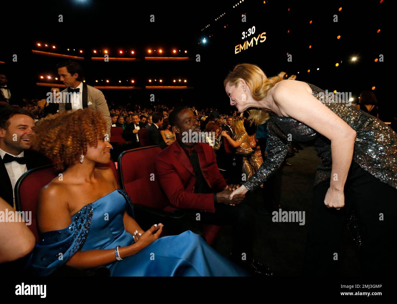 EXCLUSIVE - Ryan Michelle Bathe, from left, Sterling K. Brown, and ...