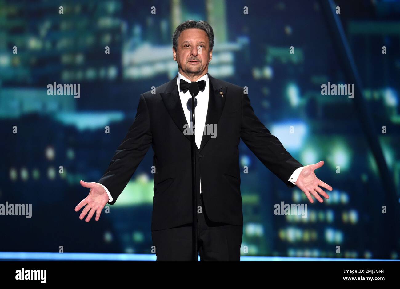 Television Academy Chairman and CEO, Frank Scherma speaks onstage at ...