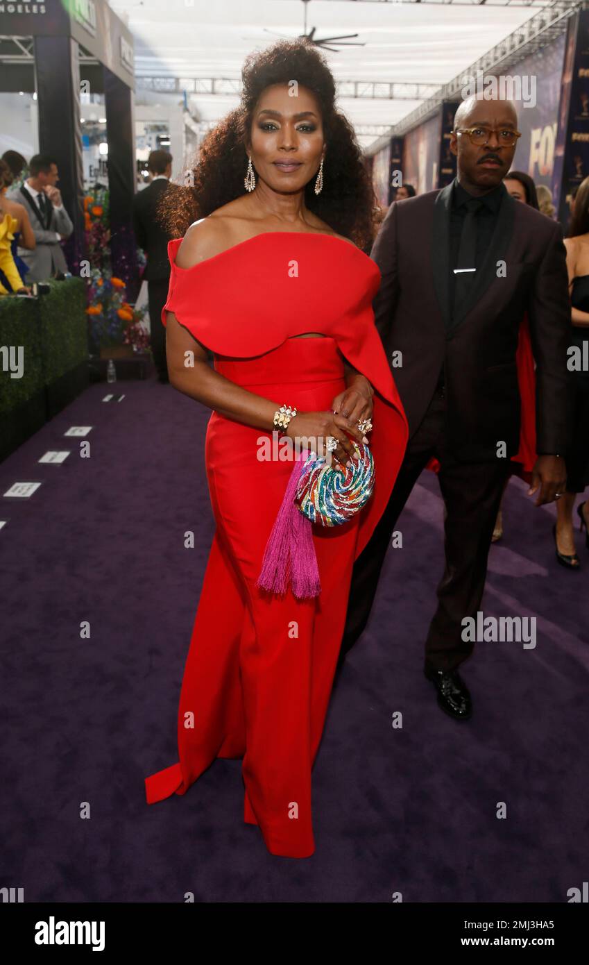 Angela Bassett arrives at the 71st Primetime Emmy Awards on Sunday ...
