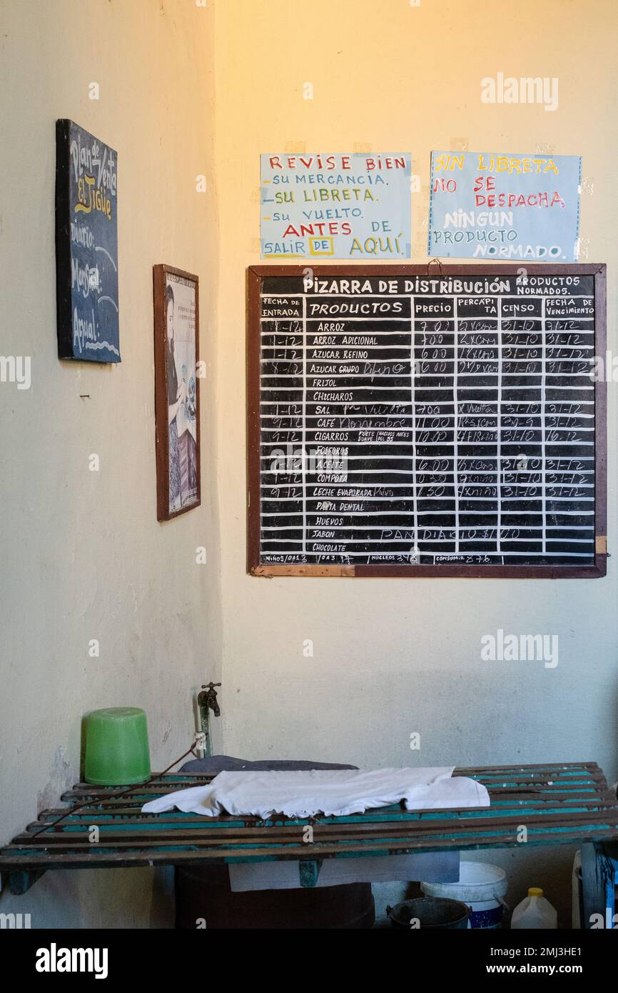 Interior of a Bodega in Trinidad, Cuba Stock Photo - Alamy