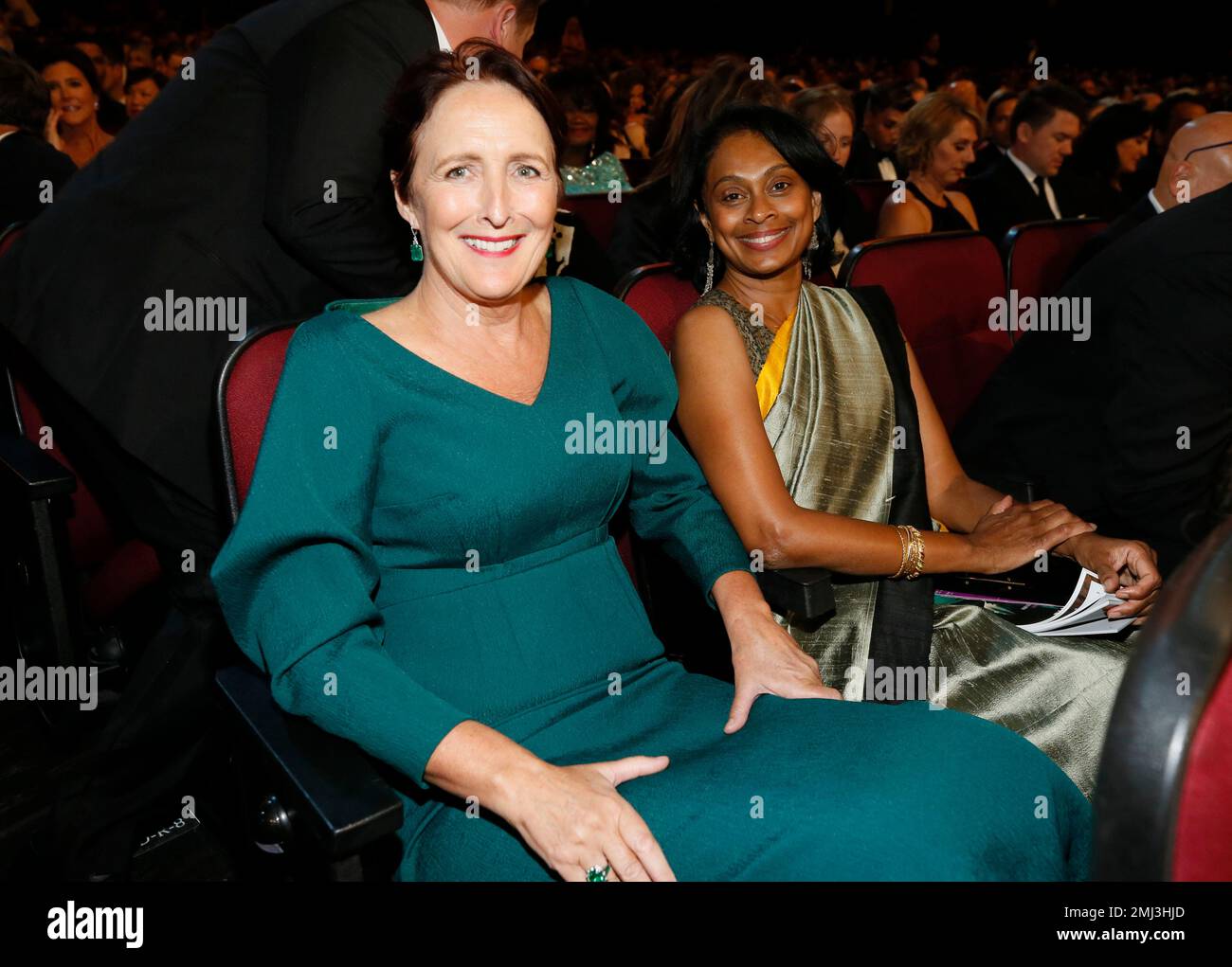 Fiona Shaw, left, and Sonali Deraniyagala in the audience at the 71st ...