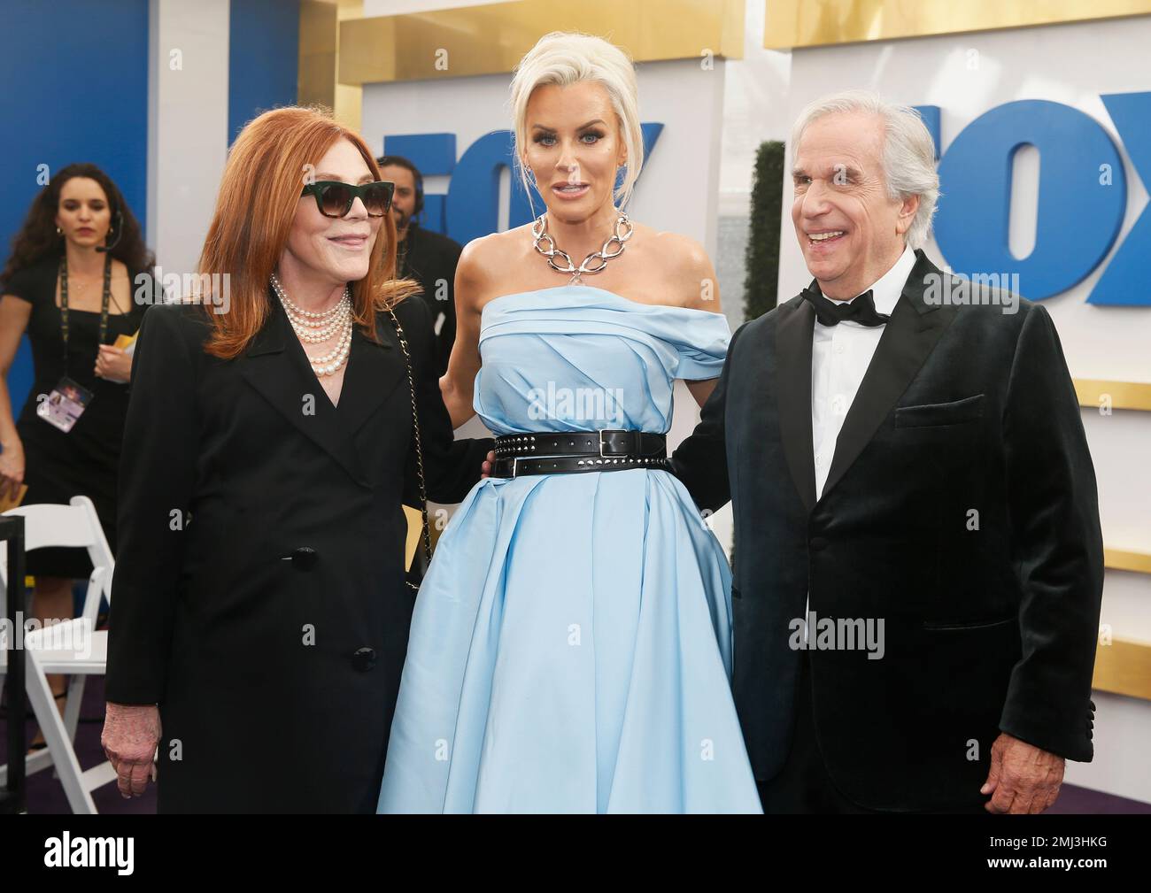 Stacey Weitzman, Jenny McCarthy and Henry Winkler arrive at the 71st ...