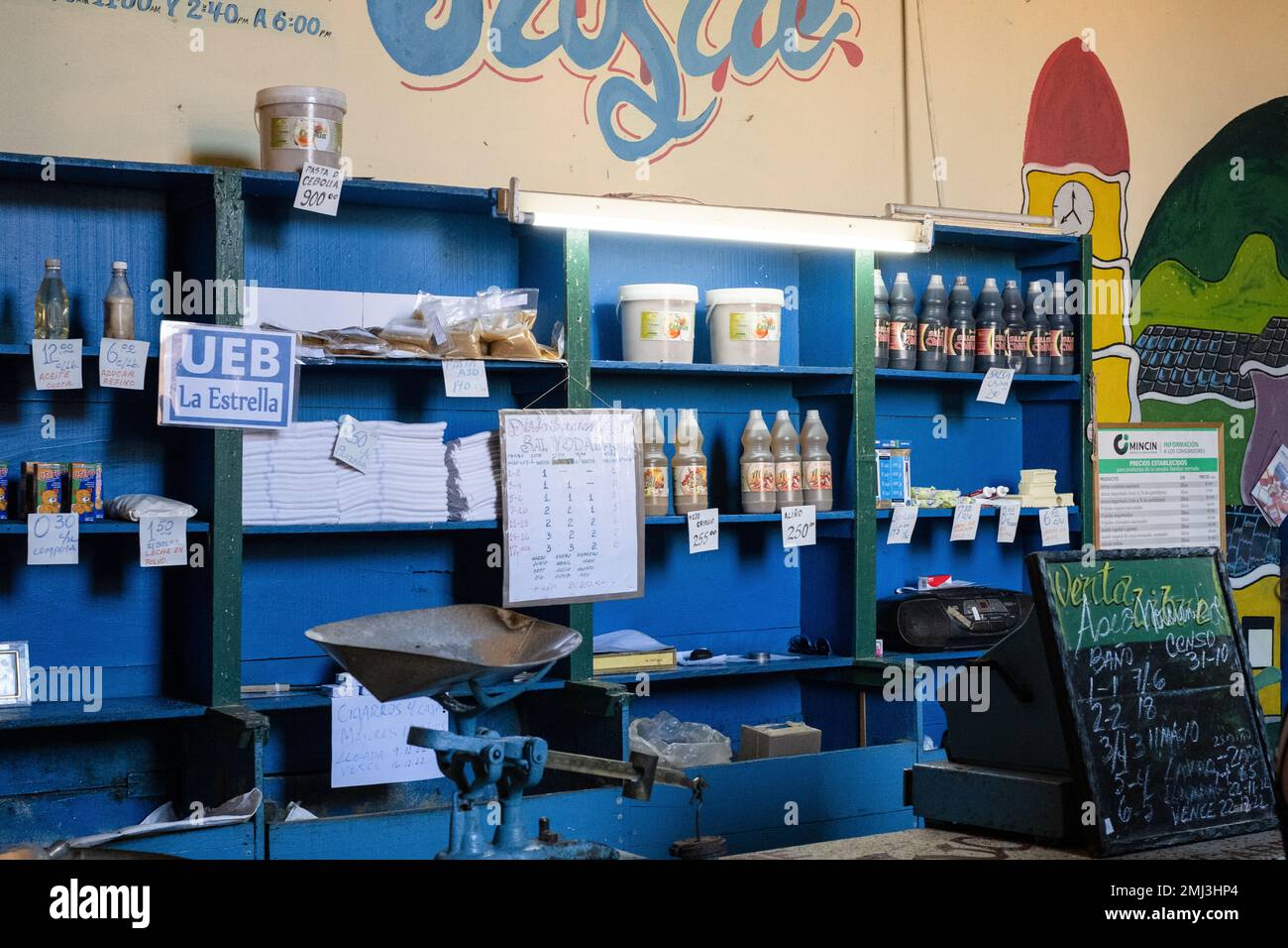 Interior of a Bodega in Trinidad, Cuba Stock Photo - Alamy