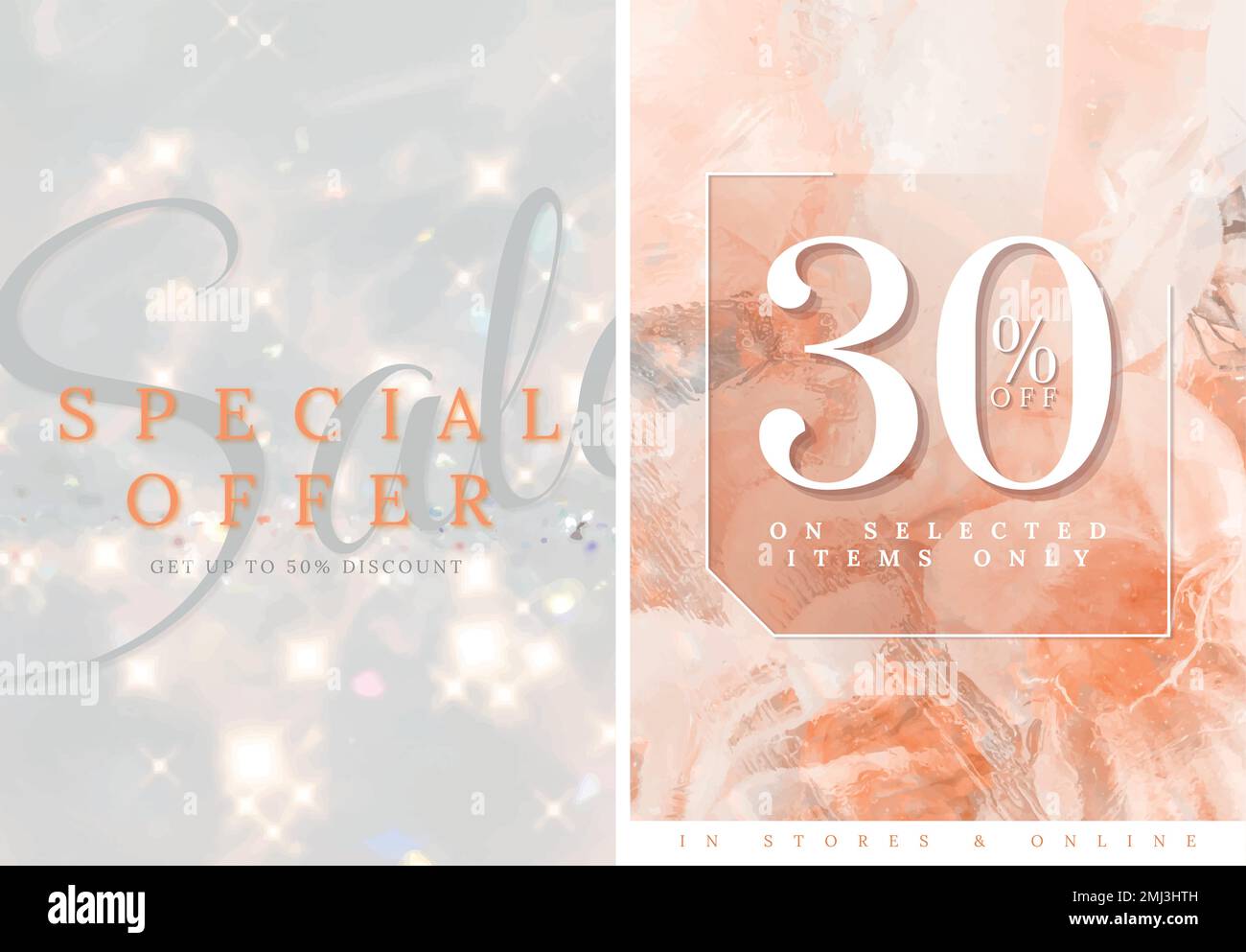 Store poster editable template vector set Stock Vector Image & Art - Alamy