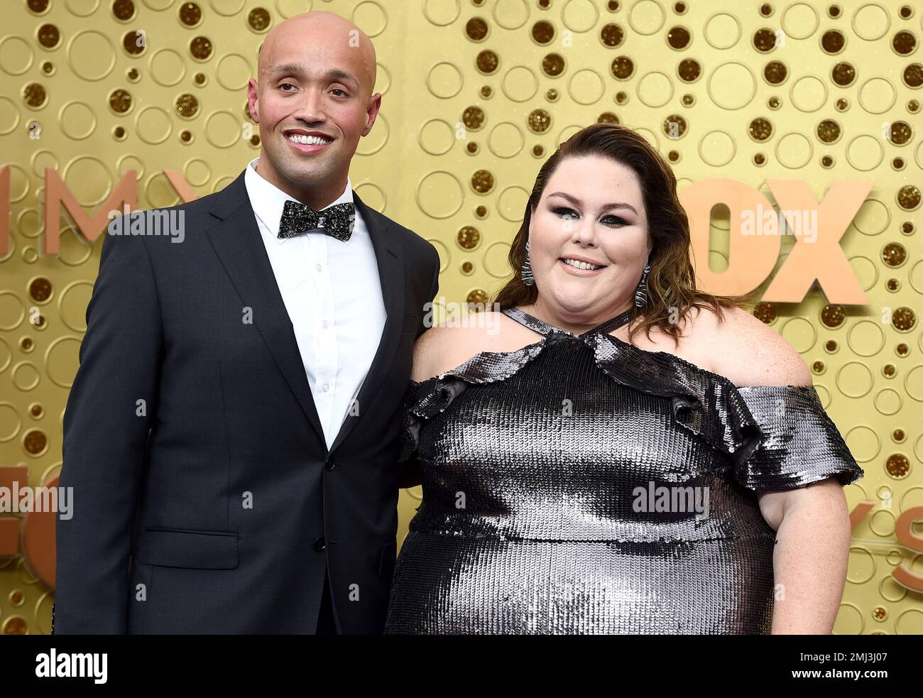 Donnie Berry, left, and Chrissy Metz arrive at the 71st Primetime Emmy ...