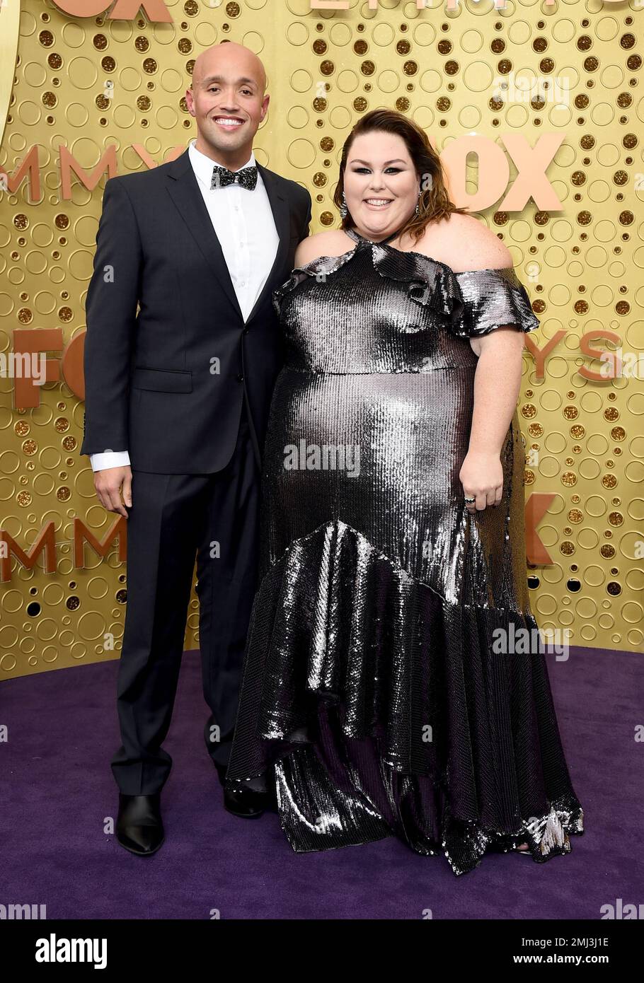 Donnie Berry, left, and Chrissy Metz arrive at the 71st Primetime Emmy ...