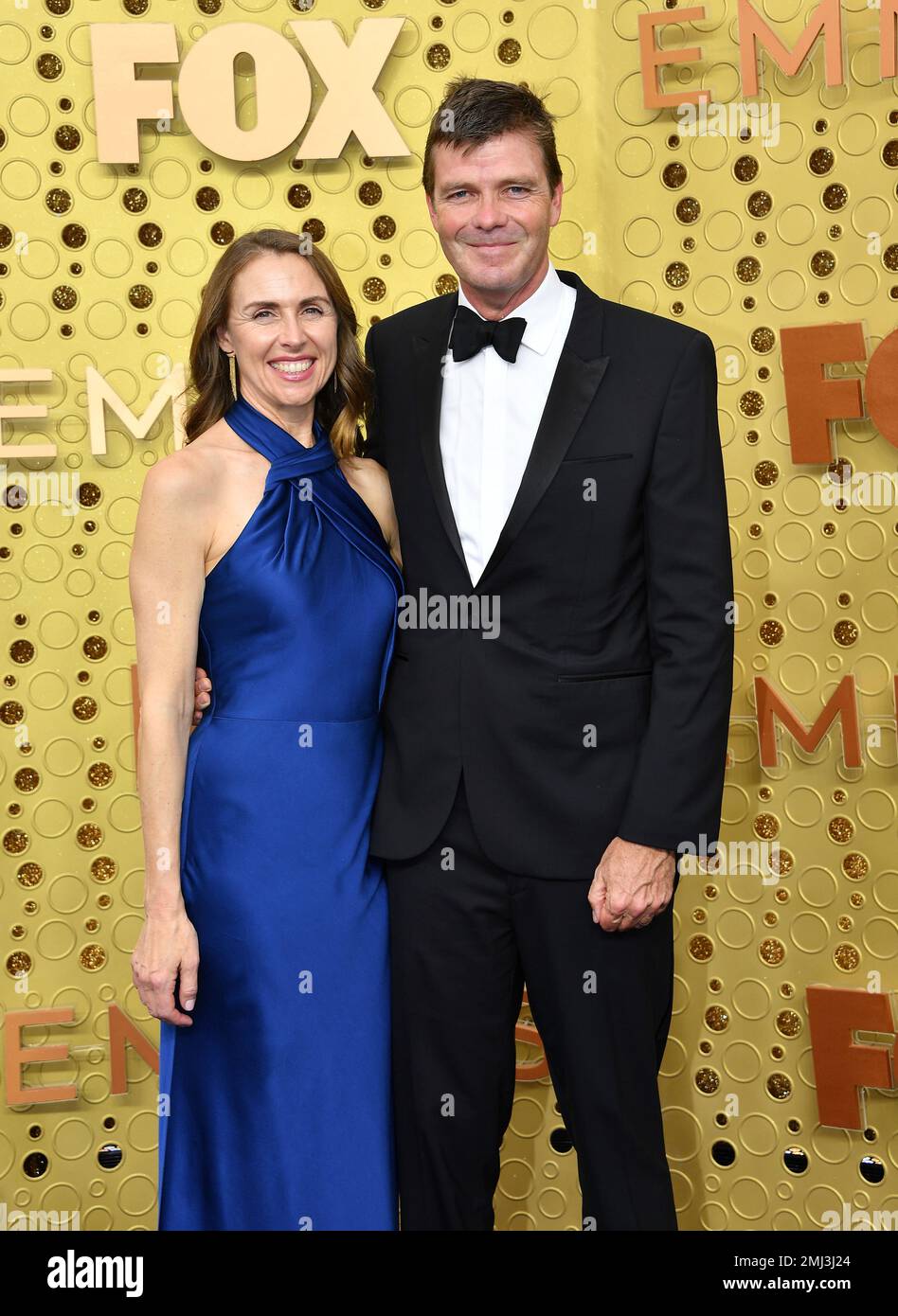 Morgan Sackett, right, and Lara Sackett arrive at the 71st Primetime ...