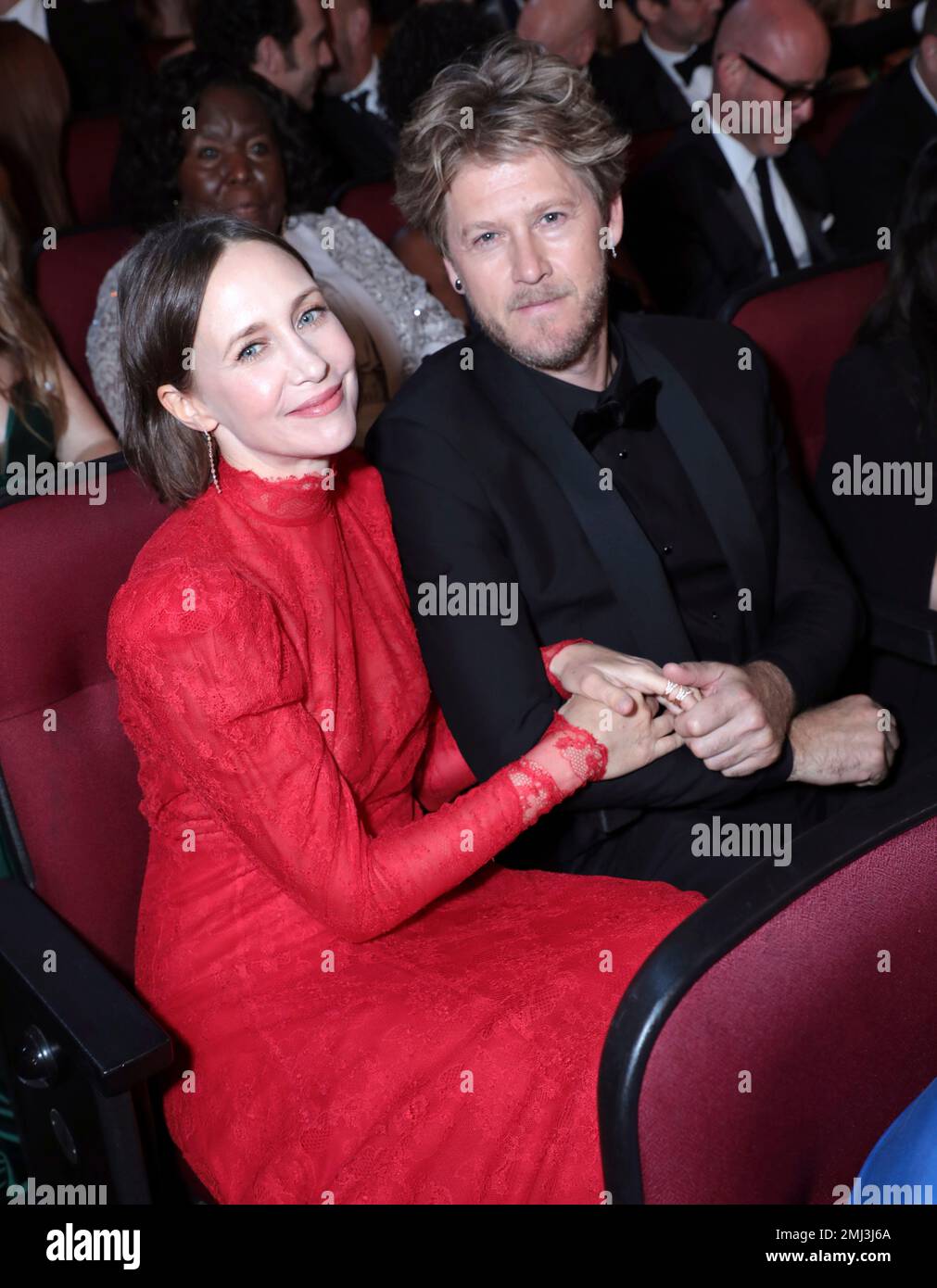 EXCLUSIVE - Vera Farmiga, left, and Renn Hawkey at the 71st Primetime ...