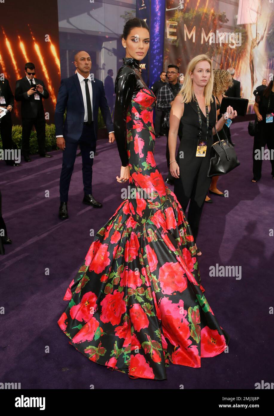 Kendall Jenner arrives at the 71st Primetime Emmy Awards on Sunday ...