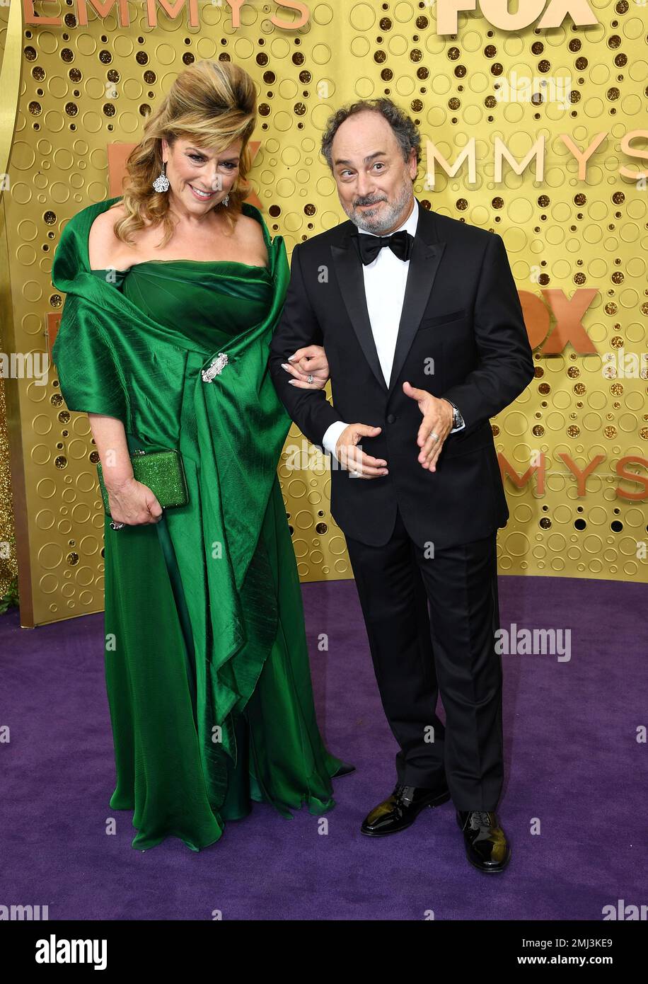 Caroline Aaron, left, and Kevin Pollak arrive at the 71st Primetime ...