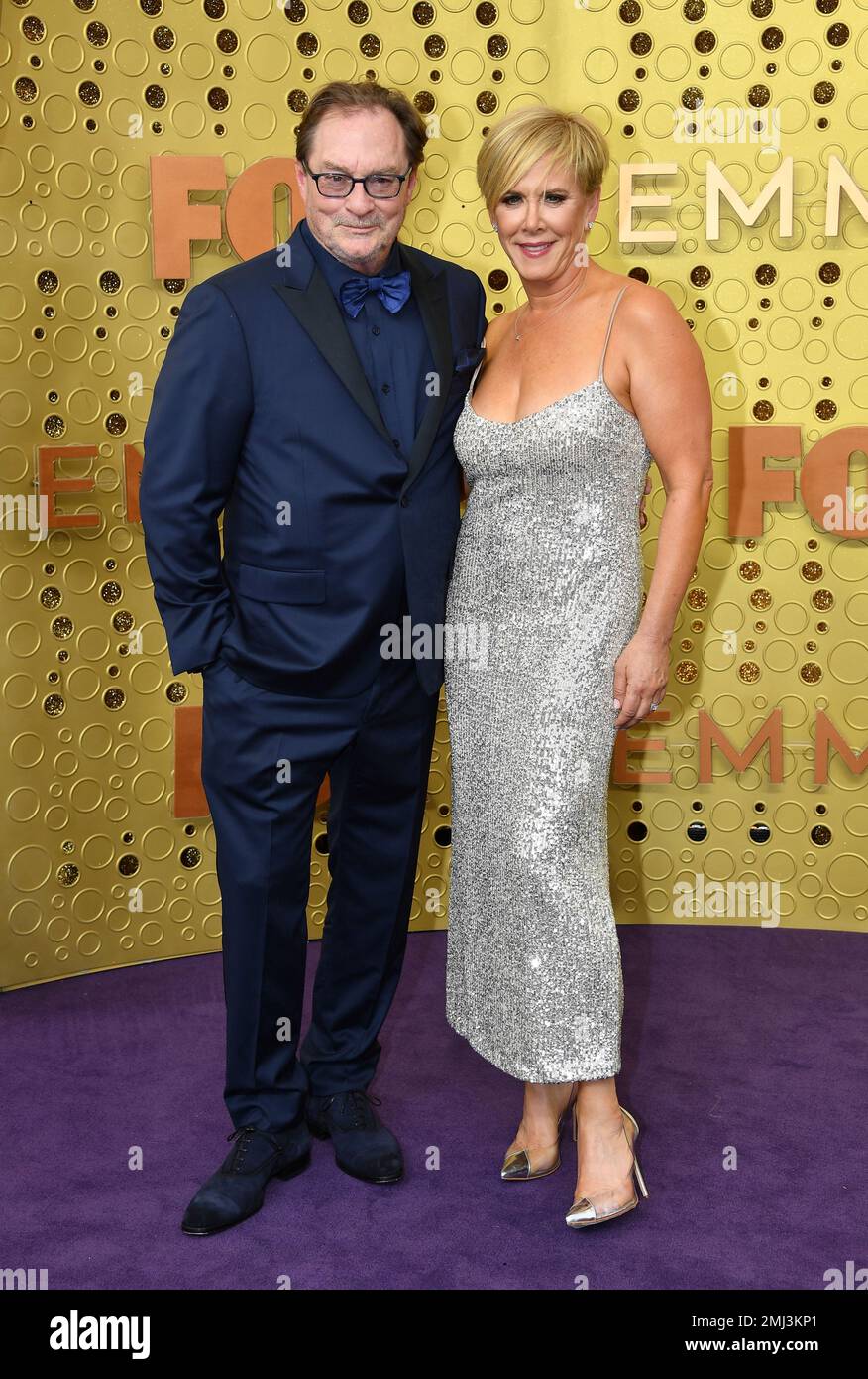 Stephen Root, left, and Romy Rosemont arrive at the 71st Primetime Emmy ...