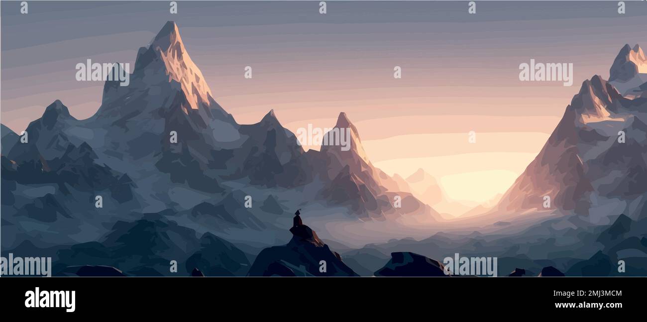 Classic landscape view Stock Vector Images - Alamy