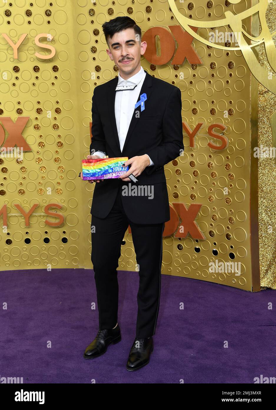 Chase Strangio arrives at the 71st Primetime Emmy Awards on Sunday ...