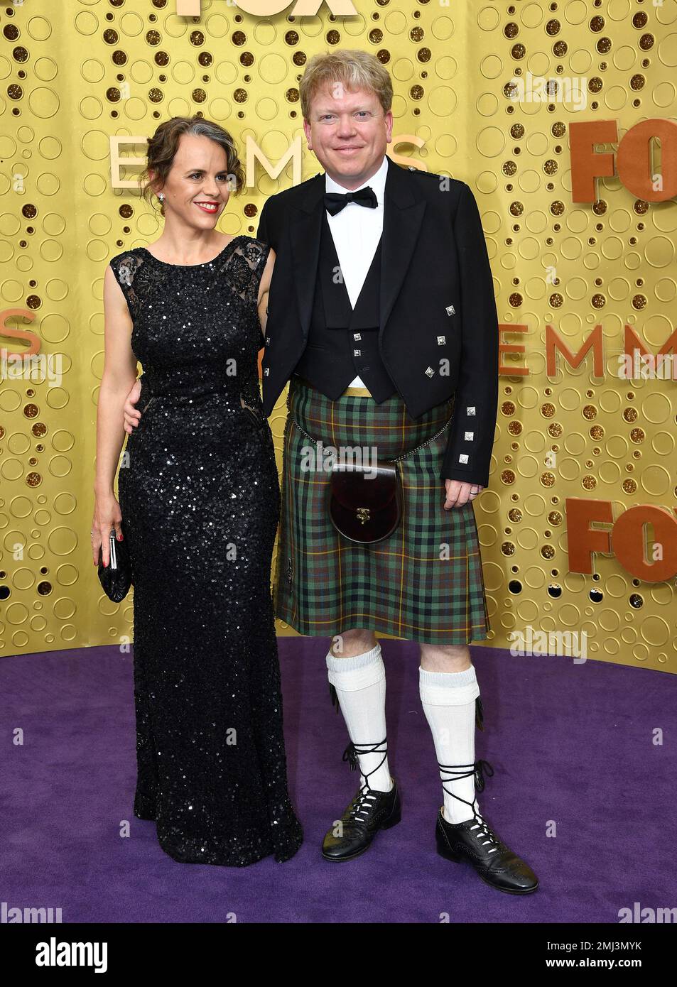 Jude McLean, left, and Russell McLean arrive at the 71st Primetime Emmy ...