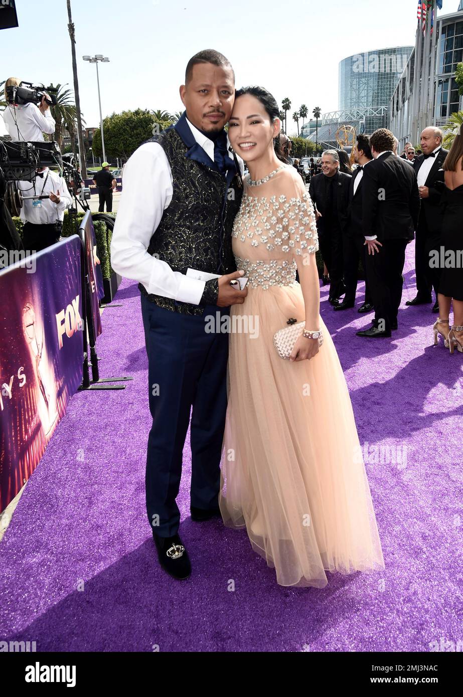 EXCLUSIVE - Terrence Howard, left, and Mira Pak arrive at the 71st ...