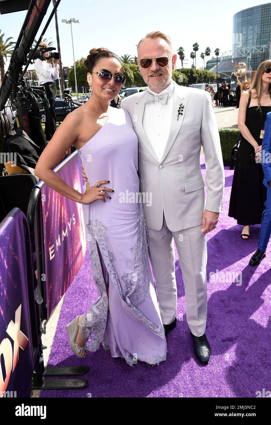 EXCLUSIVE - Allegra Riggio, left, and Jared Harris arrive at the 71st ...