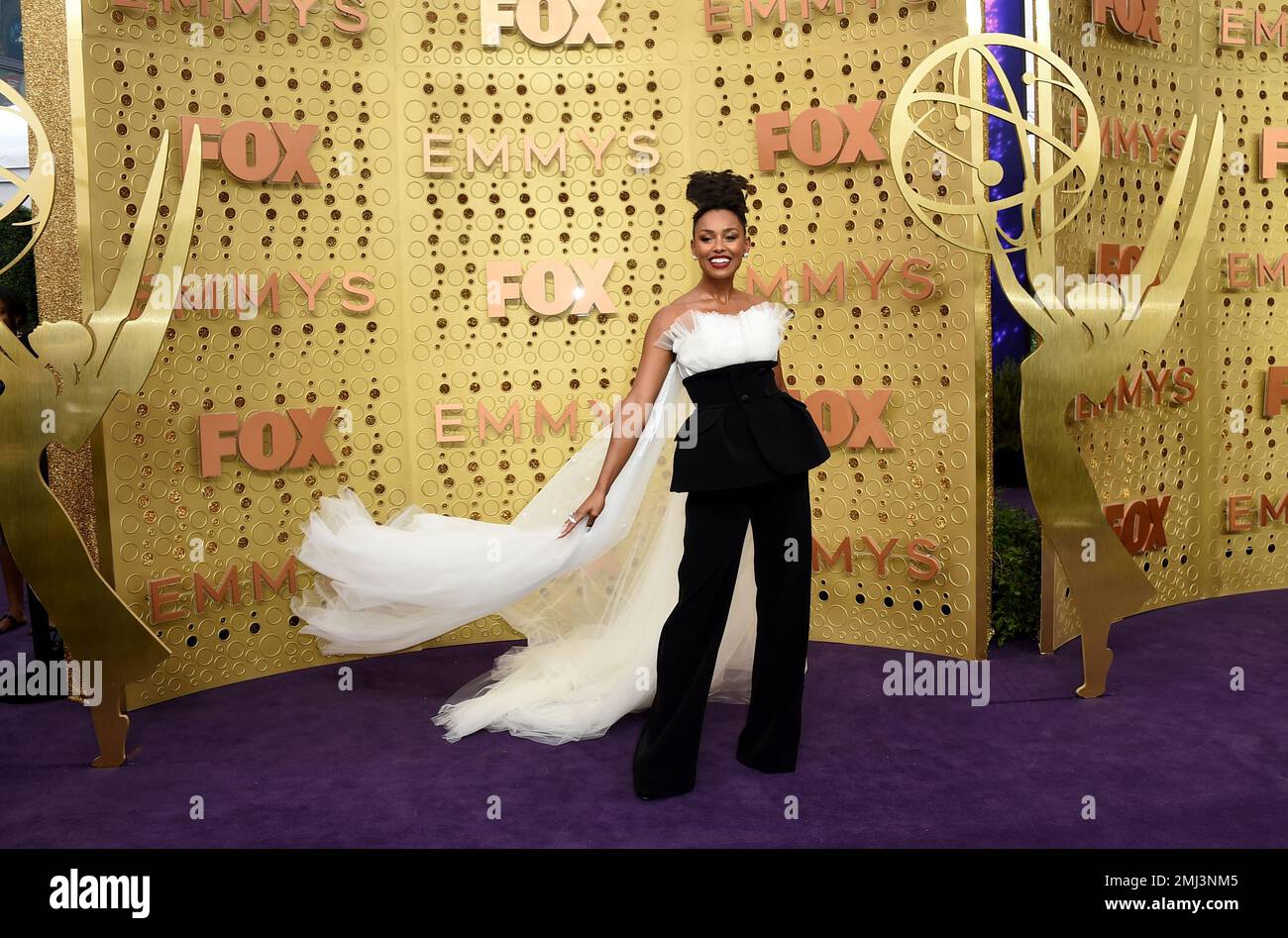 Melanie Liburd arrives at the 71st Primetime Emmy Awards on Sunday ...