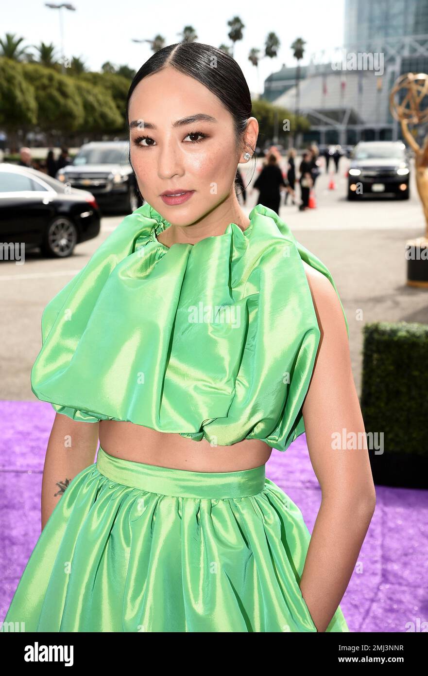 EXCLUSIVE - Greta Lee arrives at the 71st Primetime Emmy Awards on ...