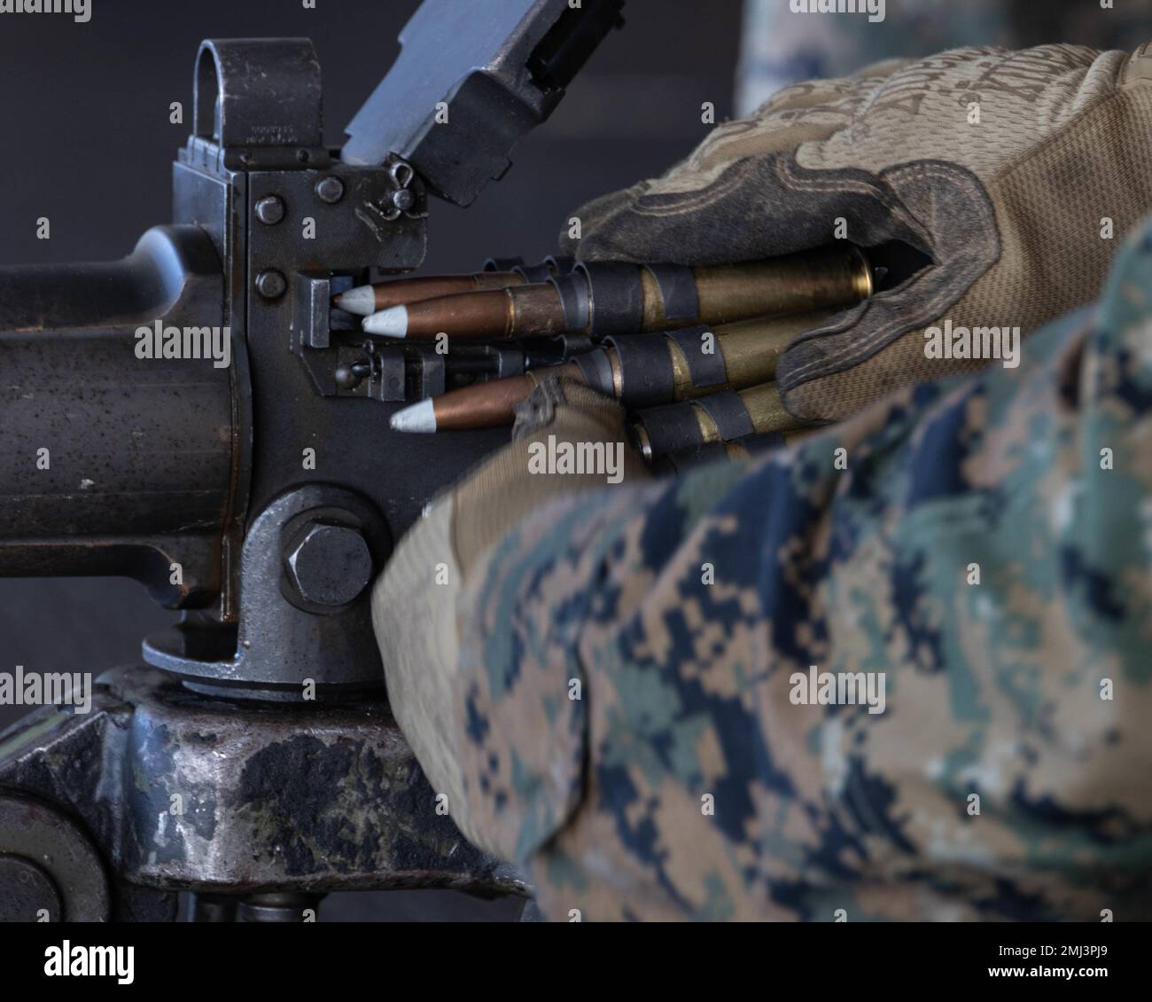 A U.S. Marine with Battalion Landing Team 2/5, 31st Marine ...