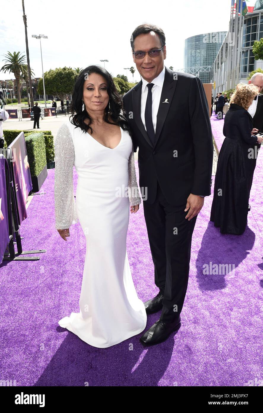 EXCLUSIVE - Wanda De Jesus, left, and Jimmy Smits arrive at the 71st ...