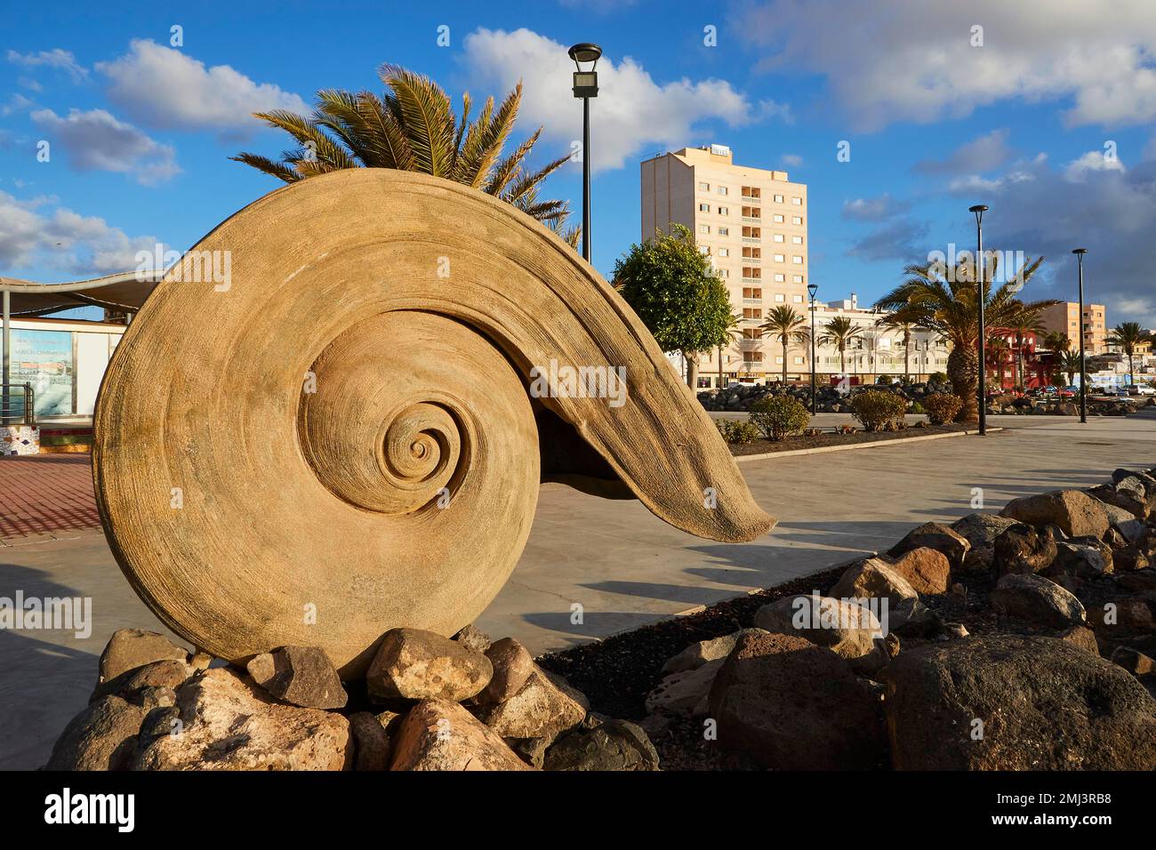 Sculpture, art object, harbour promenade, HHauptstadt, Puerto del ...