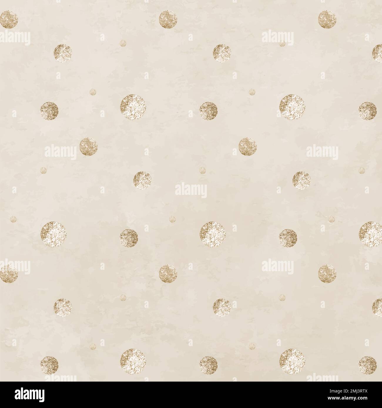 Seamless gold dotted pattern on a beige background vector Stock Vector ...