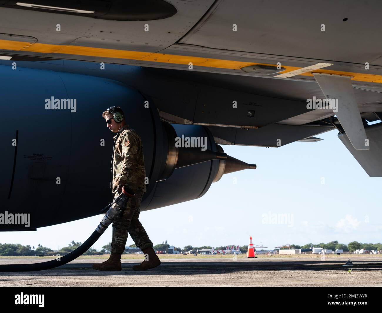 Senior Airman Nicholas Hawkins, a crew chief with the 914th Air ...