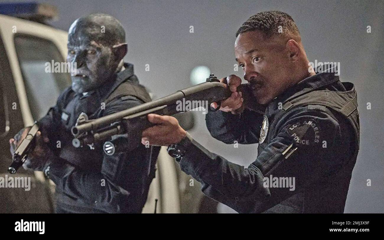 BRIGHT 2017 Netflix film with Will Smith Stock Photo - Alamy