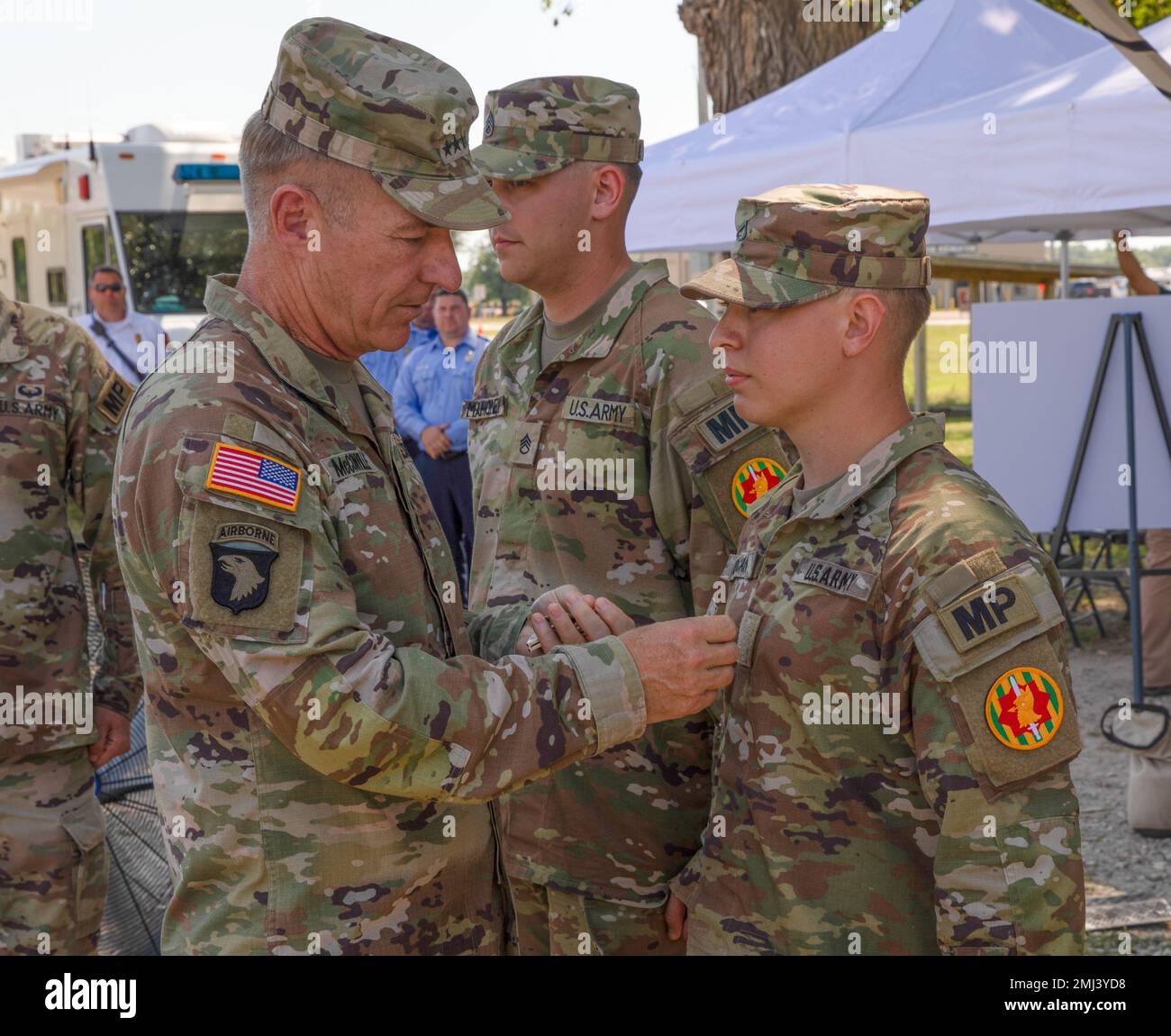 The 40th Chief of Staff of the Army, Gen. James C. McConville promotes ...