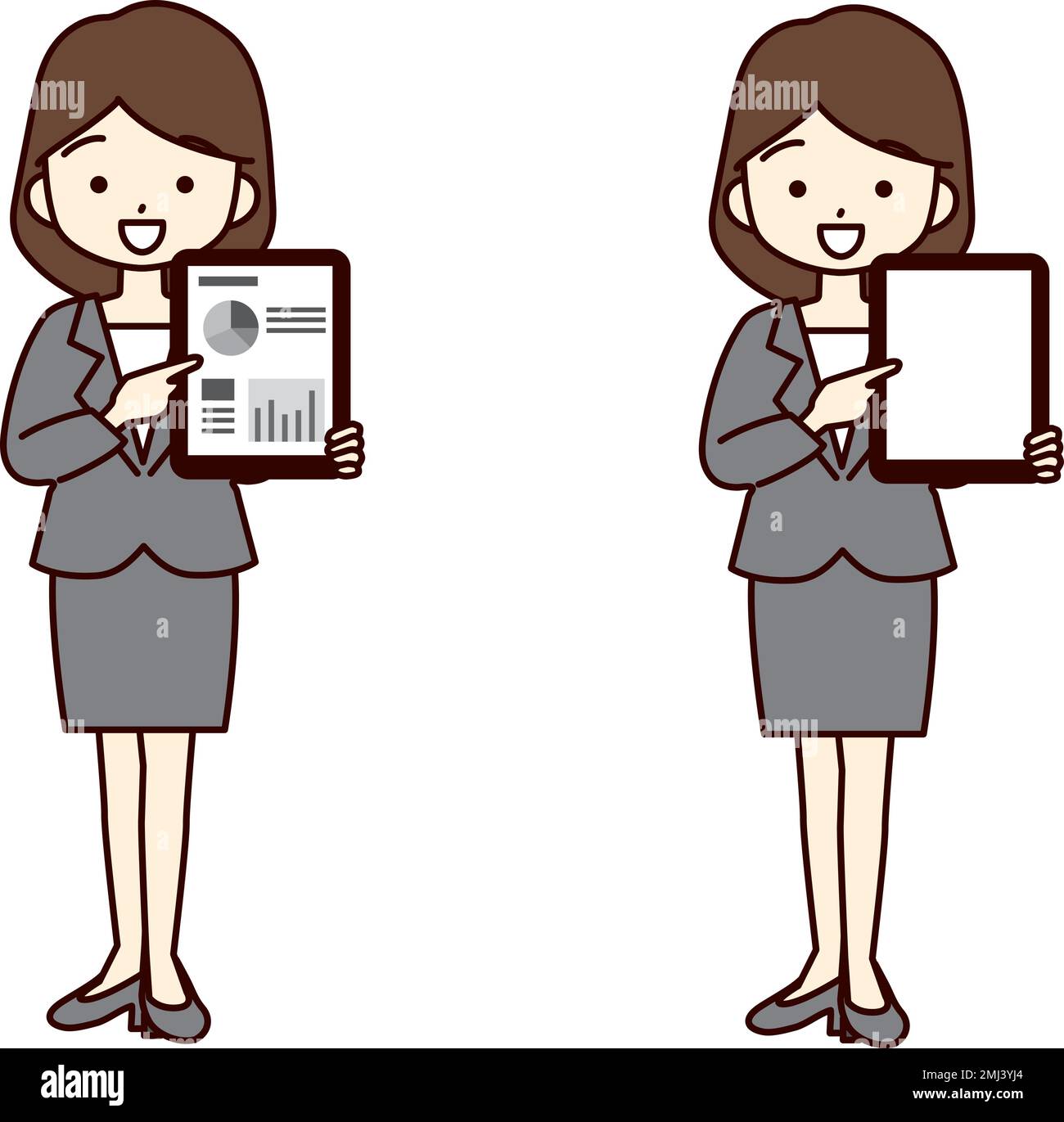 Female Salesperson Cartoon