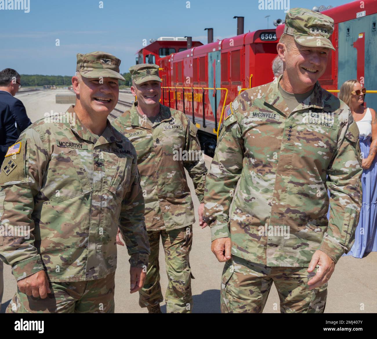 U.S. Army Col. Brain McCarthy (Left), commander of the 1st Armored ...