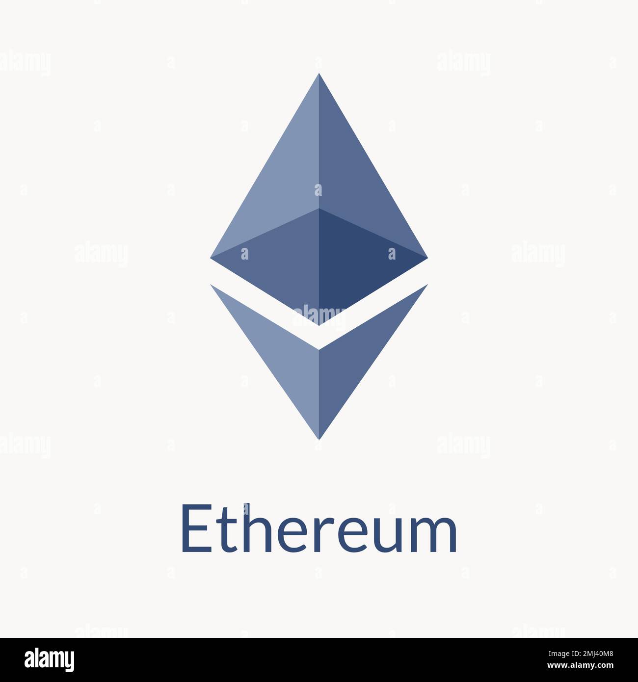 Ethereum blockchain cryptocurrency logo vector open-source finance ...