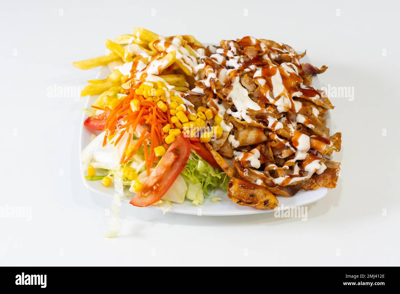 Chef of the kebab restaurant, traditional turkish and arabic food ...